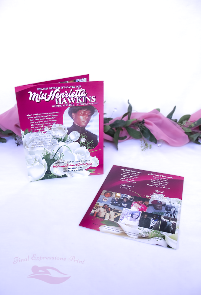 Funeral Memorial Program | Final Expressions Print